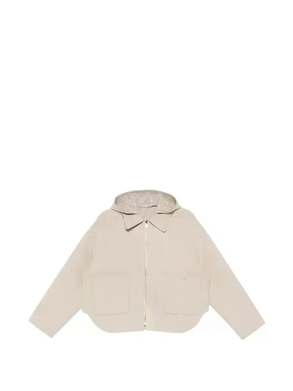 Fendi Reversible Hooded Jacket - Neutrals