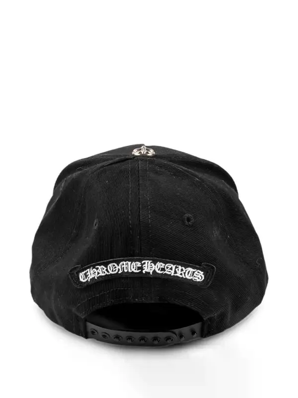 Chrome Hearts Cross Waxed Denim Baseball Cap