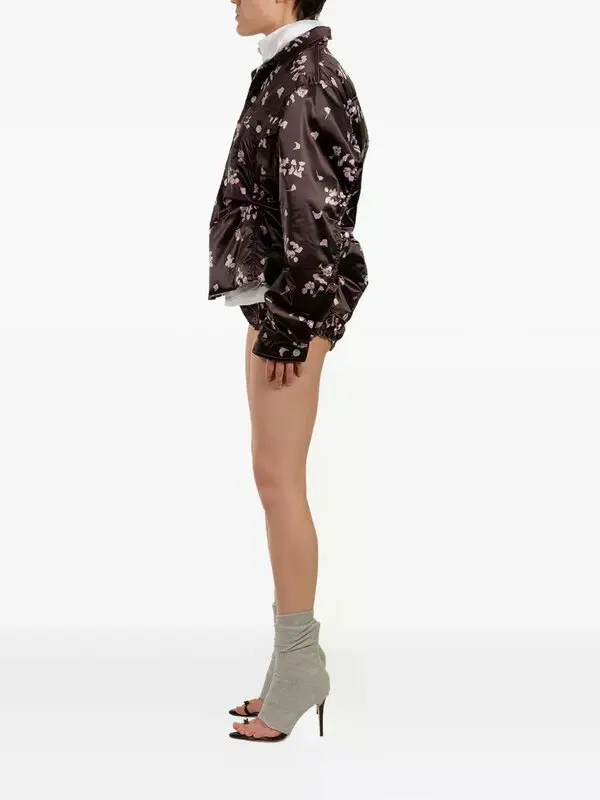 Natasha Zinko Floral-print Buttoned Jacket