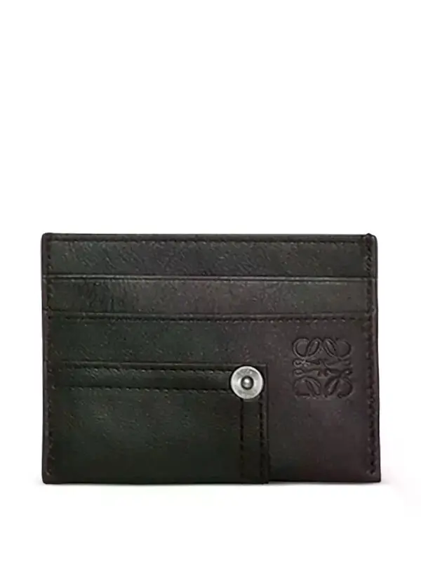 Loewe Panta Press-stud Card Holder - Brown