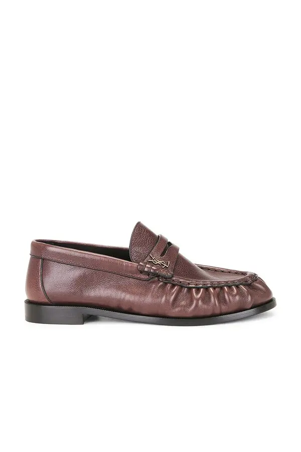 Saint Laurent Le Loafer Supple Moccasin - Paris Brown