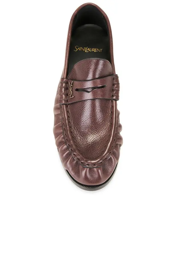 Saint Laurent Le Loafer Supple Moccasin - Paris Brown