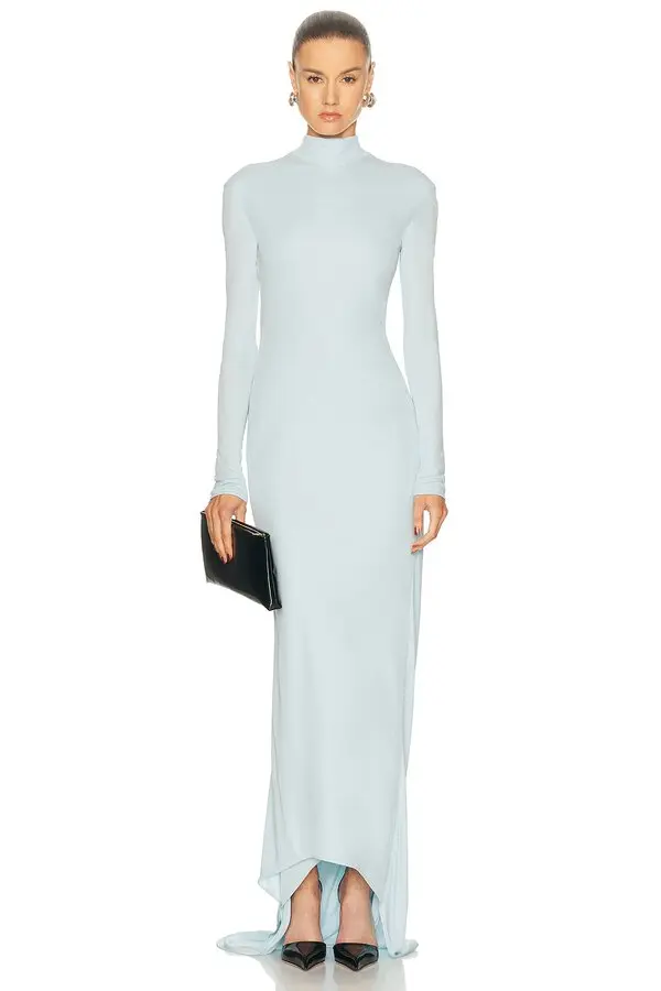 TOM FORD Long Sleeve Open Back Dress