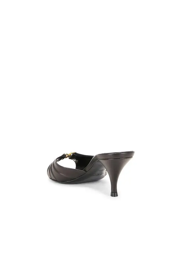 Saint Laurent Babylone Mule Sandal - Nero
