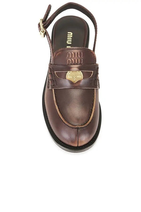Miu Miu Penny Loafer - Ebano