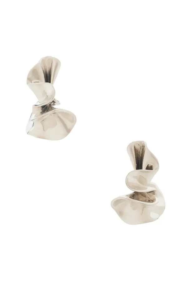 Bottega Veneta Small Anemone Earrings - Silver