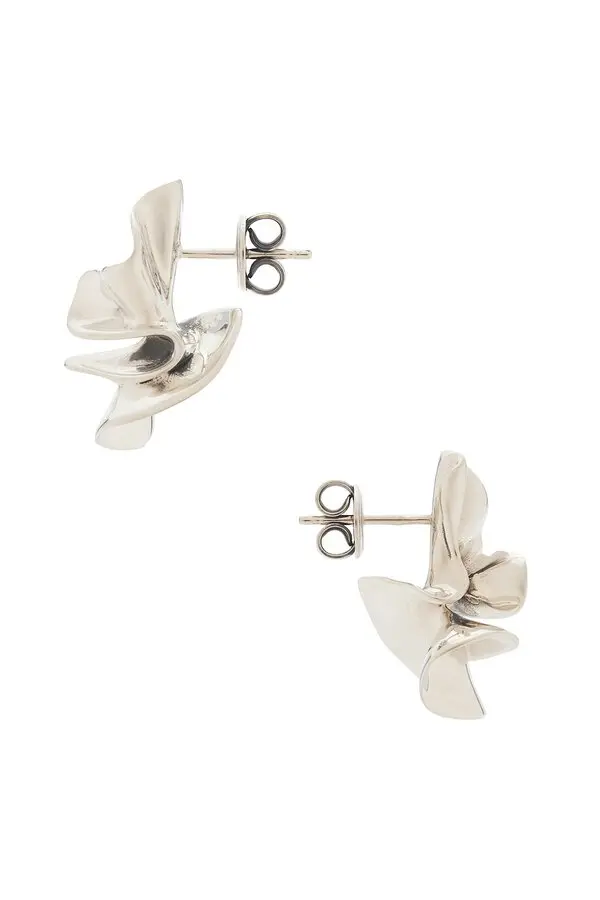 Bottega Veneta Small Anemone Earrings - Silver