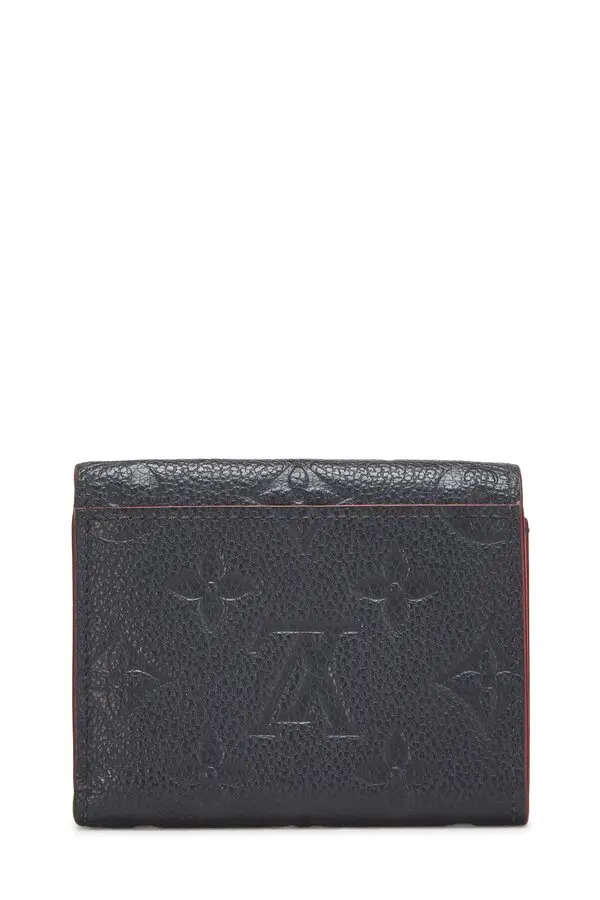 LOUIS VUITTON Bleu Infini Monogram Empreinte Zoe Wallet