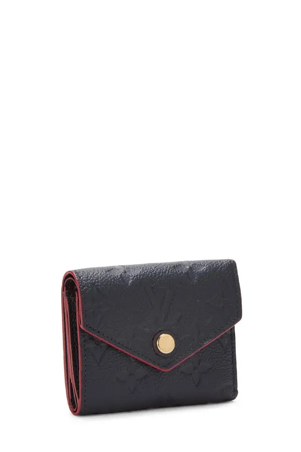 LOUIS VUITTON Bleu Infini Monogram Empreinte Zoe Wallet