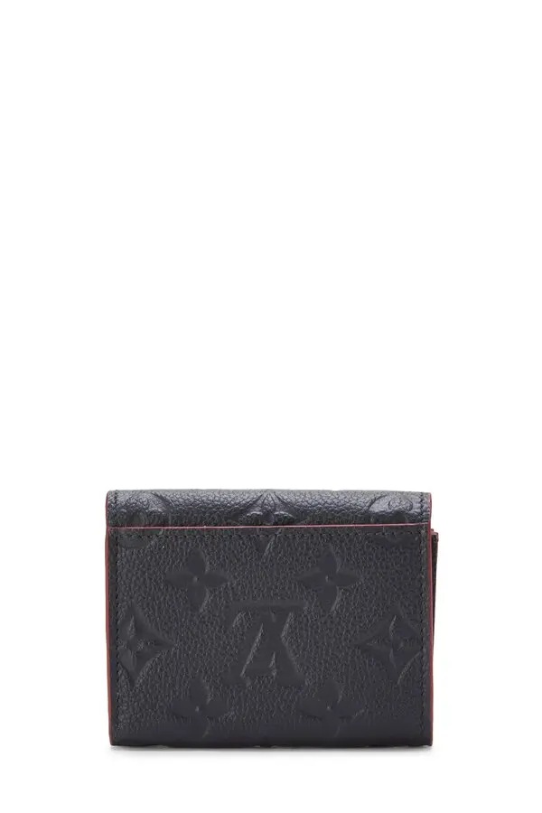 LOUIS VUITTON Bleu Infini Monogram Empreinte Zoe Wallet