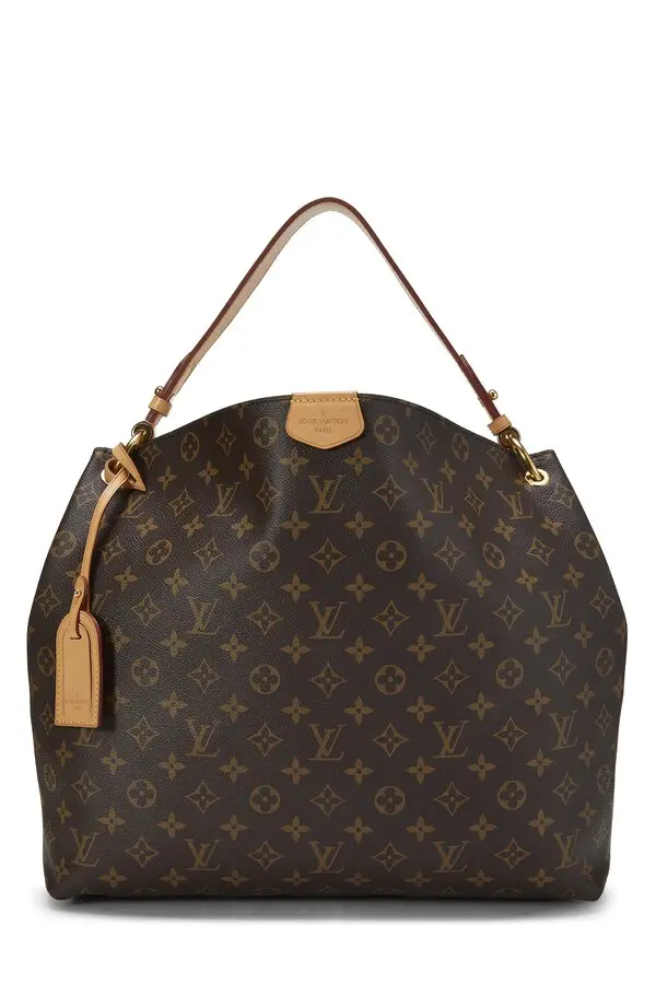 LOUIS VUITTON Monogram Graceful Tote - Brown