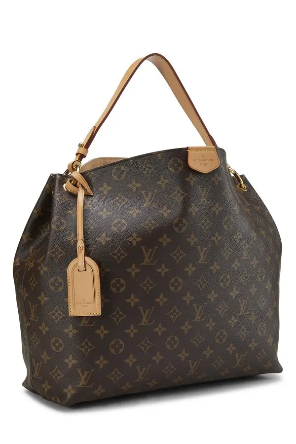 LOUIS VUITTON Monogram Graceful Tote - Brown