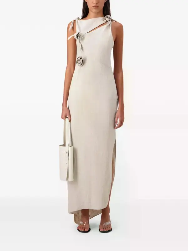 Coperni Rosette Knot Maxi Gown