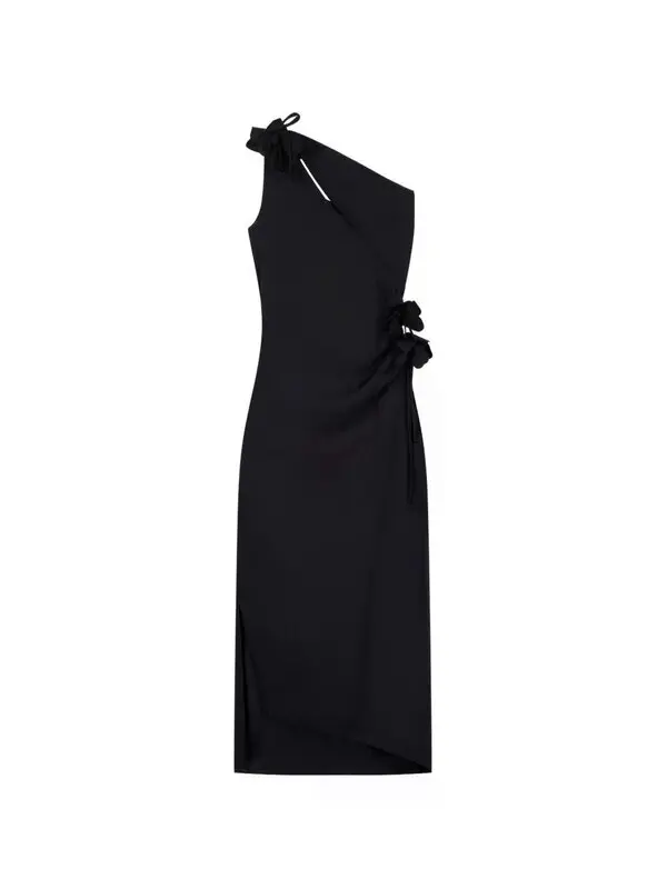 Coperni Asymmetric Mini Flower Dress