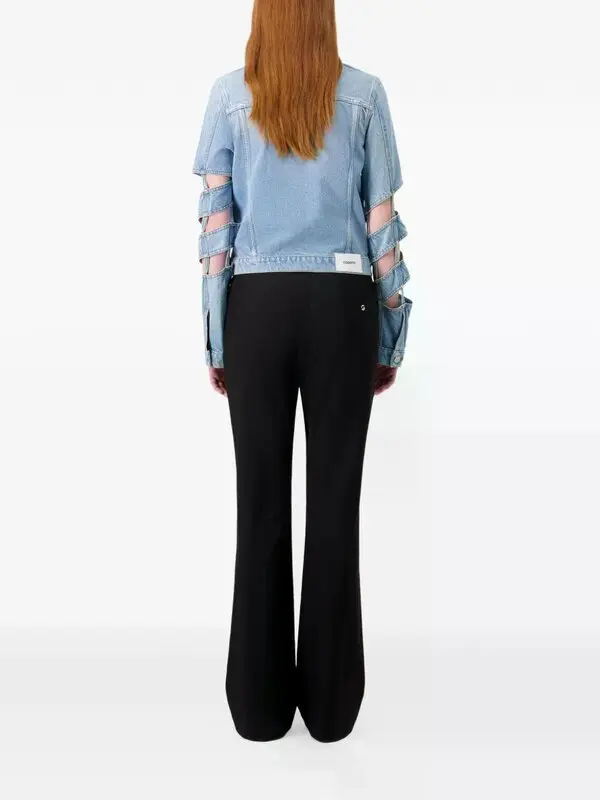 Coperni Spiral Denim Jacket - Blue