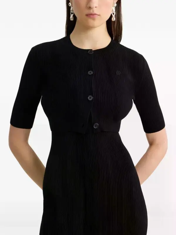 PATOU Ruffled-hem Midi Dress