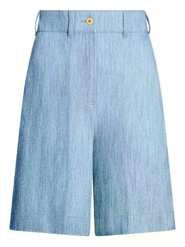 PATOU Belt-loops Shorts - Blue