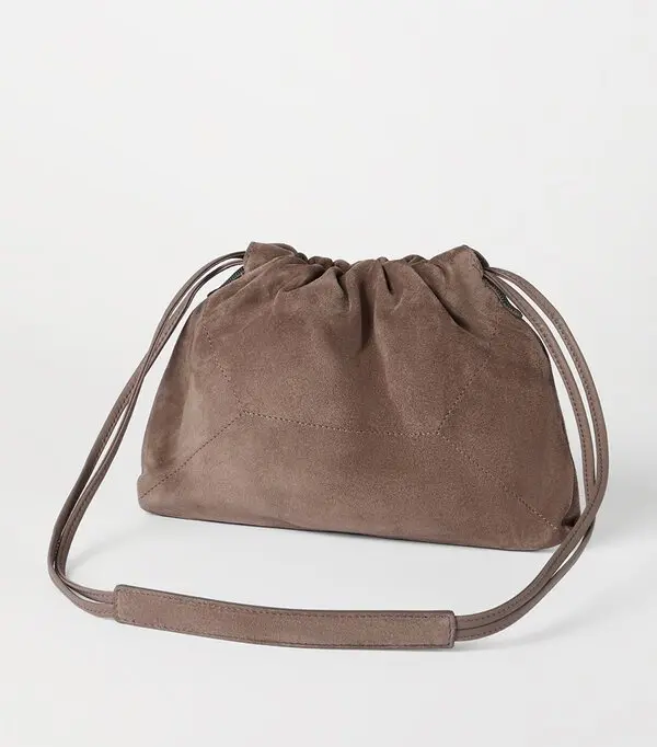 Brunello Cucinelli Suede Duo Pouch