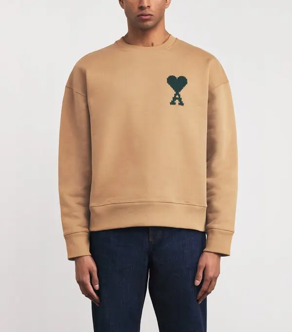 AMI Paris Cotton Logo Sweatshirt