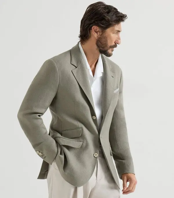 Brunello Cucinelli Deconstructed Cavallo Blazer