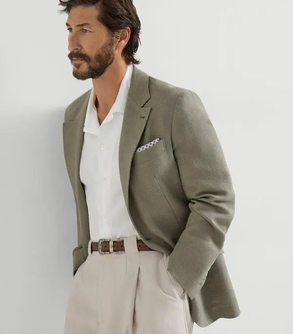 Brunello Cucinelli Deconstructed Cavallo Blazer