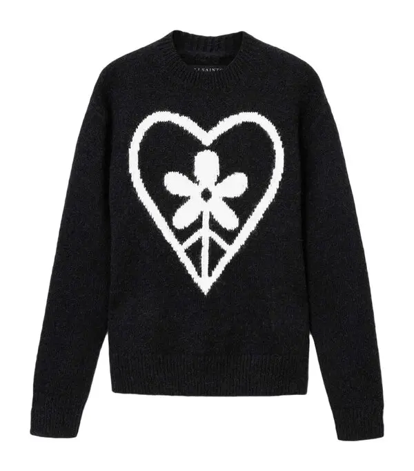 ALLSAINTS Finden Crew-neck Sweater - Black