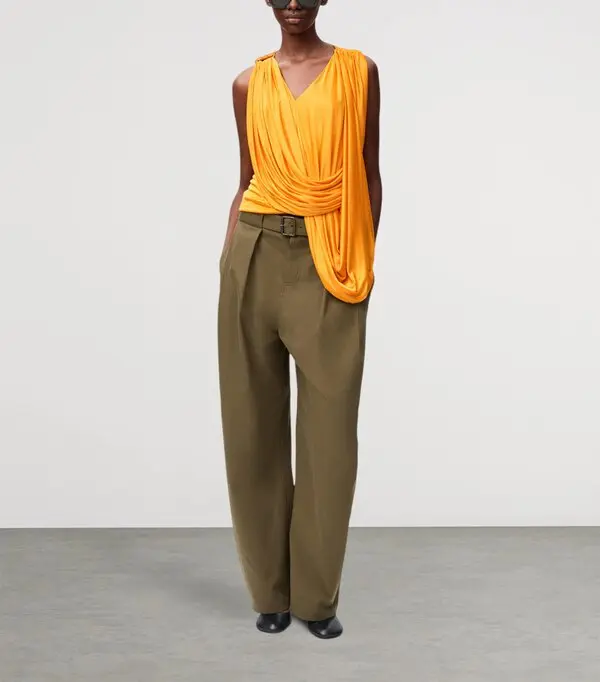 Loewe Draped Sleeveless Top - Yellow