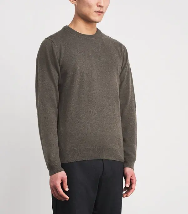 Sunspel Cashmere Crew-neck Sweater - Green