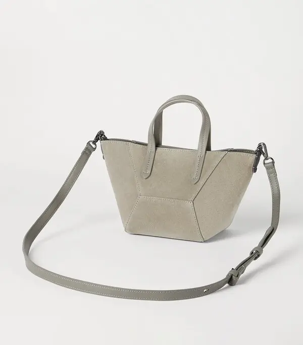 Brunello Cucinelli Mini Suede Bc Duo Tote