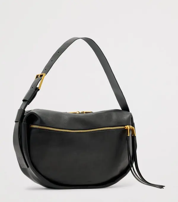 ALLSAINTS Leather Noemie Shoulder Bag - Black