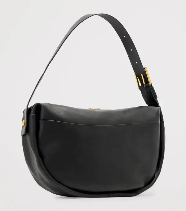 ALLSAINTS Leather Noemie Shoulder Bag - Black