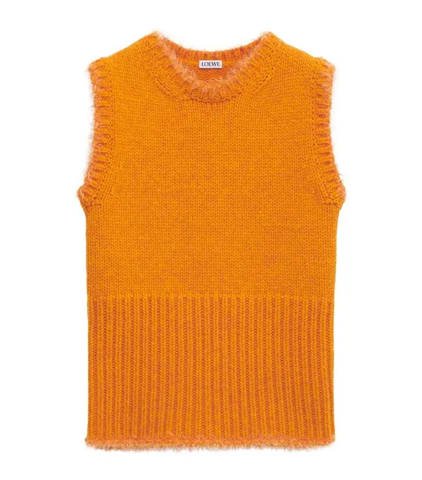 Loewe Wool-blend Ribbed Sweater Vest