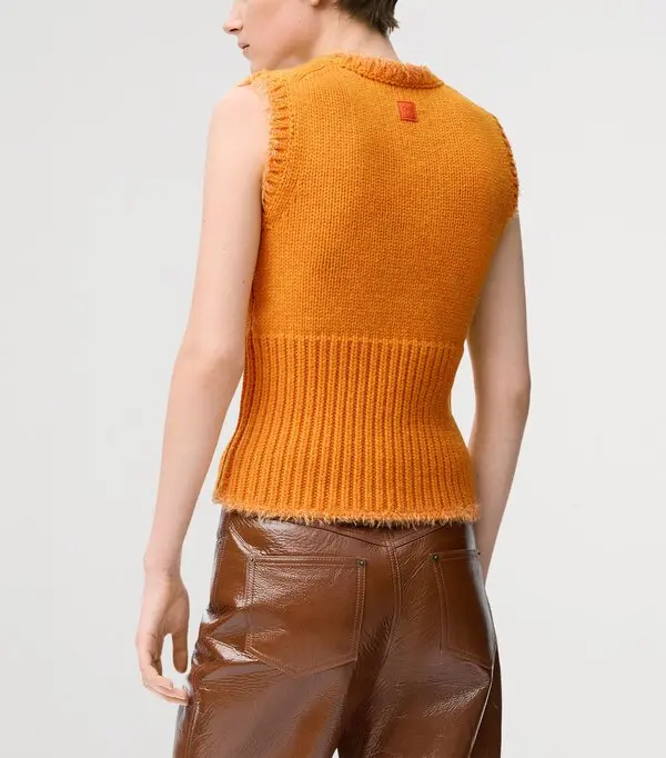 Loewe Wool-blend Ribbed Sweater Vest