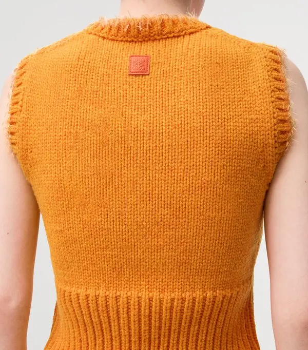 Loewe Wool-blend Ribbed Sweater Vest