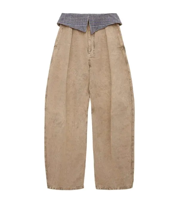Loewe Cotton-wool Barrel Jeans