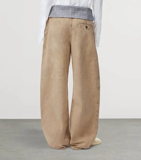 Loewe Cotton-wool Barrel Jeans