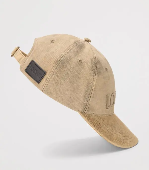 Loewe Denim Logo Baseball Cap - White