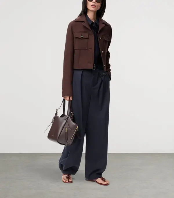 Loewe Wool-blend Cropped Jacket