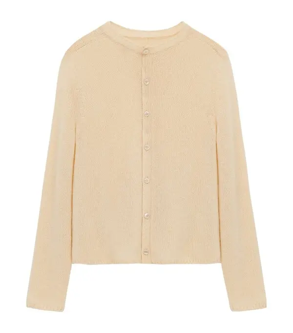 Loewe Cashmere Button-up Sweater - Beige