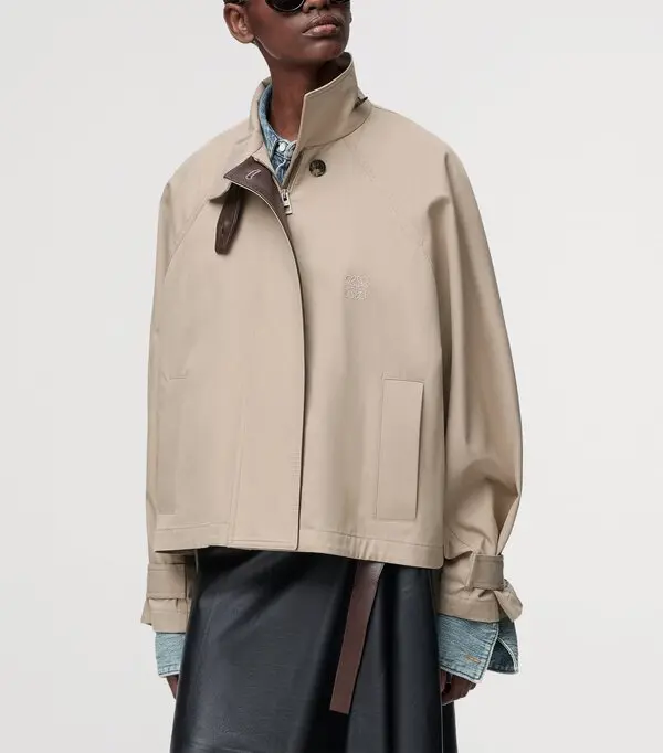 Loewe Cotton-silk Cropped Coat