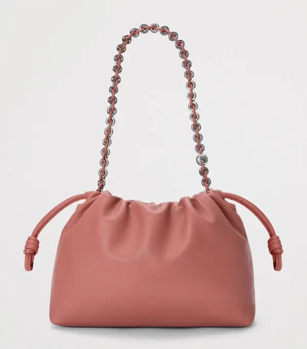 Loewe Medium Leather Flamenco Shoulder Bag - Pink