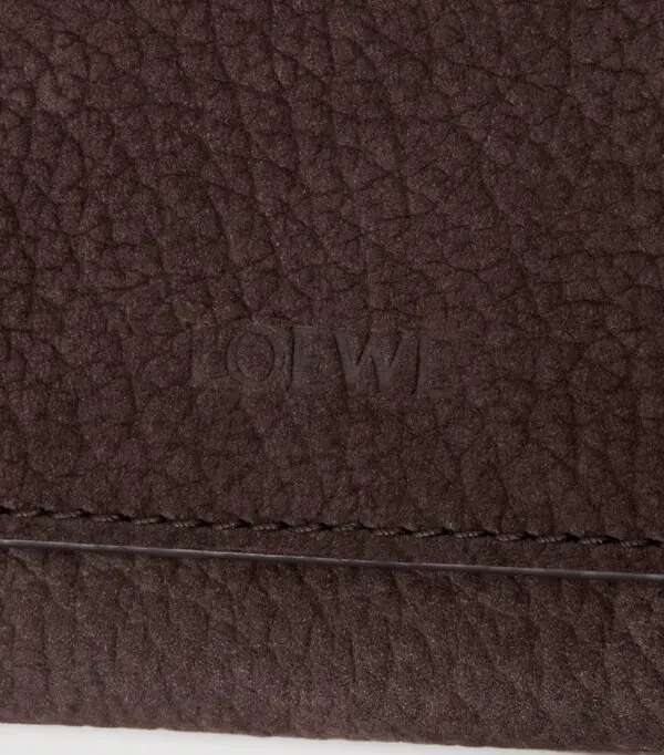 Loewe Medium Suede Pebble Messenger Bag