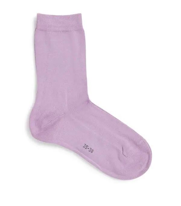 Falke Cotton-blend Family Socks - Purple