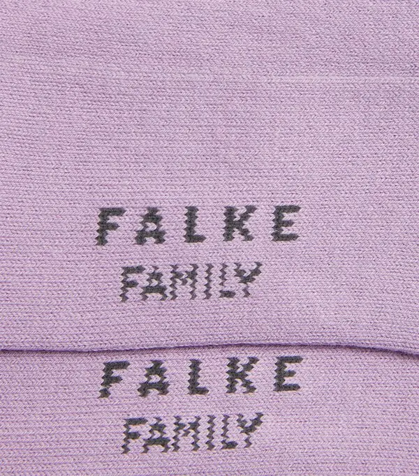 Falke Cotton-blend Family Socks - Purple