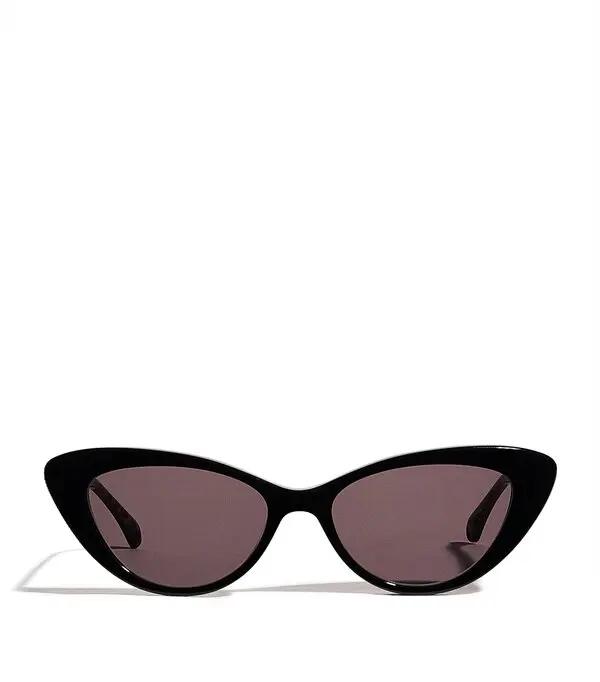 Maje Acetate Cat Eye Sunglasses - Black