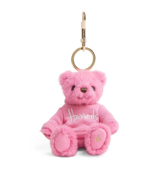 Harrods Logo Bear Keyring - Beige