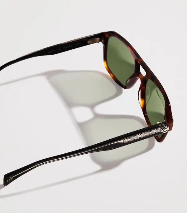 Maje Acetate Square Aviator Sunglasses