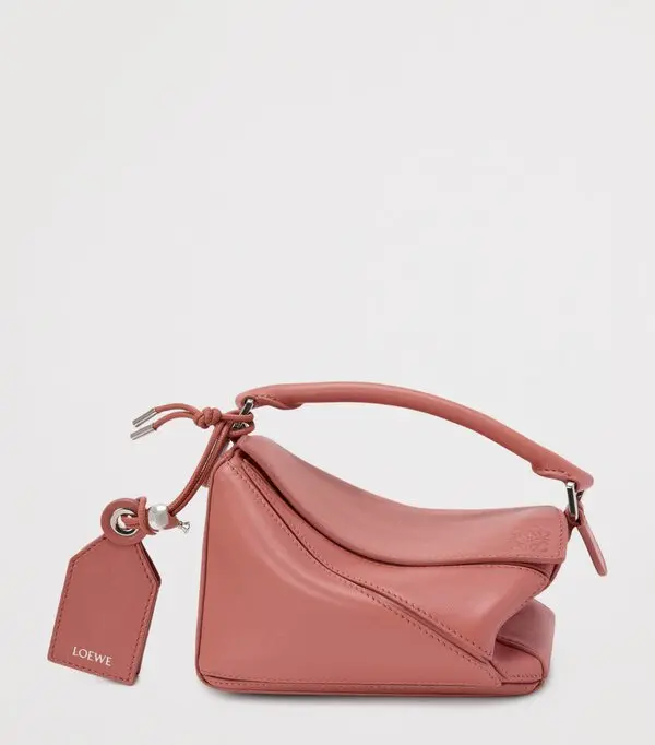 Loewe Mini Featherlight Puzzle Top-handle Bag - Pink