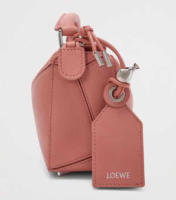 Loewe Mini Featherlight Puzzle Top-handle Bag - Pink