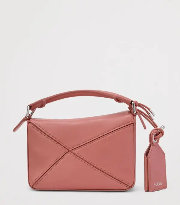 Loewe Mini Featherlight Puzzle Top-handle Bag - Pink